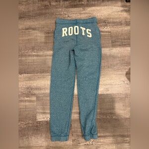 Roots | Bottoms | Roots Kids Teal Joggers With Cream Accents | Poshmark